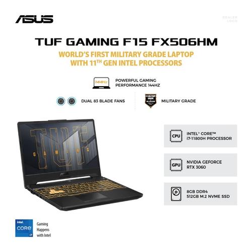 Jual ASUS TUF GAMING F15 FX506HM I7-11800H 8G 512G RTX3060 6G 144Hz W10 OHS - Kota Medan ...