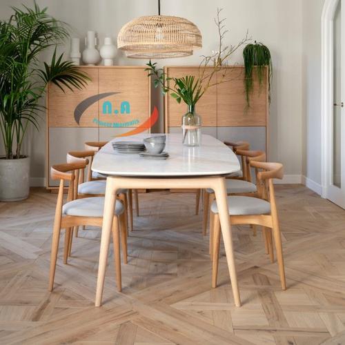 Jual set meja makan minimalis marmer putih, meja makan marmer, meja ...