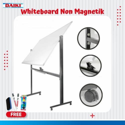 Jual papan tulis / whiteboard DAIKI non magnetic single face Uk 120x240 ...