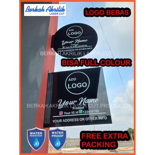 Promo signage akrilik - custom desain sendiri - sign board akrilik ...