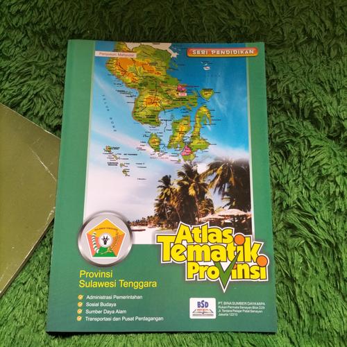 Jual ORIGINAL BUKU ATLAS TEMATIK PROVINSI PETA SULAWESI TENGGARA FULL ...