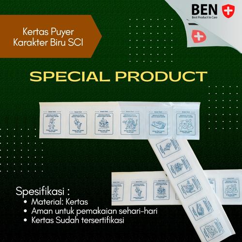 Jual kertas puyer karakter kartun tulisan - Biru - Kota Semarang ...