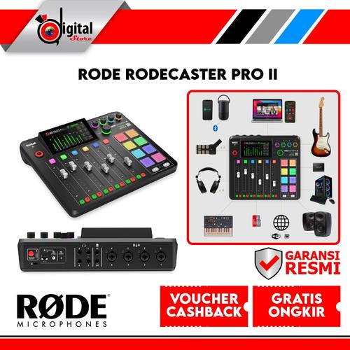 Jual RODECaster Pro II Integrated Audio Production Studio Rode Caster ...