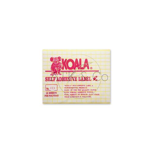 Jual Kertas Stiker Koala Nomor 113 - Label Sticker Paper No 113 Untuk ...