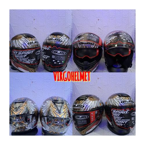 Jual HELM COUPLE NJS ZX1 MOTIF GARUDA &NJS KAIROZ MOTIF GARUDA DOUBLE ...