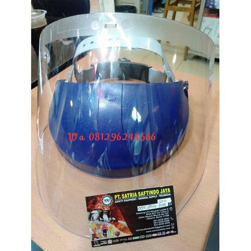 Jual 3M Clear Polycarbonate Faceshield WP96 + Ratchet Headgear H8A ...