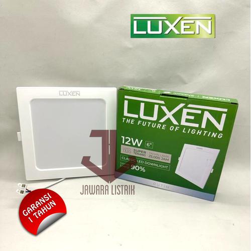 Jual LUXEN LAMPU CLASSIC LED DOWNLIGHT PANEL 12 WATT KOTAK INBOW 6 ...