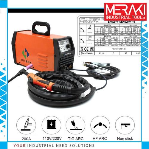Jual HITBOX Tig Welder TIG200P Pulse TIG ARC Fungsional Tig Digital ...