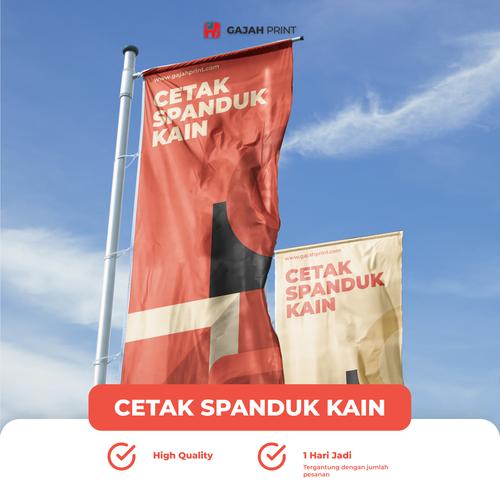 Jual Cetak Spanduk Kain/ Spanduk bendera / Spanduk Promosi - 150 cm ...