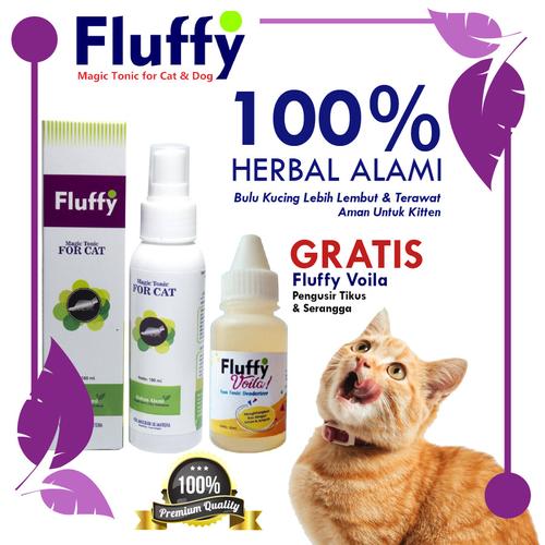 Jual Fluffy Magic Tonic Cat Obat Jamur, Kutu dan Scabies Kucing - 100ml ...