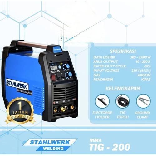 Jual STAHLWERK TIG - 200 | MESIN LAS TIG + MMA DC WELDING MACHINE ...