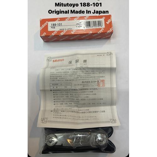 Jual Maldrat Mitutoyo 188-101 Thread Pitch Gauge 30 Leaves 4-42 TPI ...