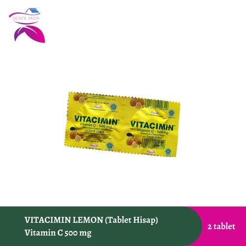 Promo Vitacimin Lemon 500 mg Isi 2 Tablet / Suplemen Daya Tahan Tubuh ...
