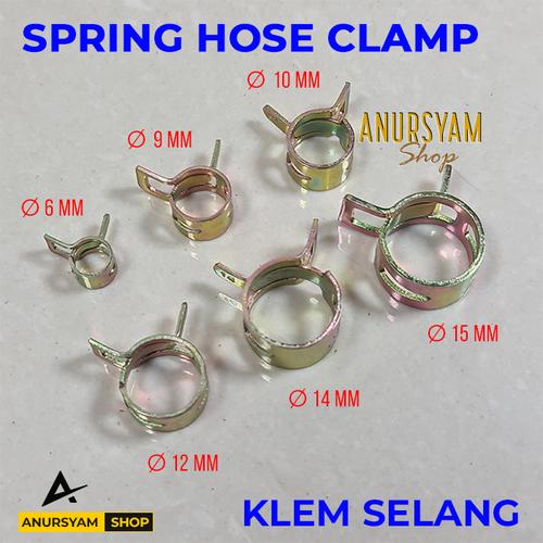 Jual Klem Selang Bensin Radiator Kompresor 6 - 20 mm / Spring Hose ...