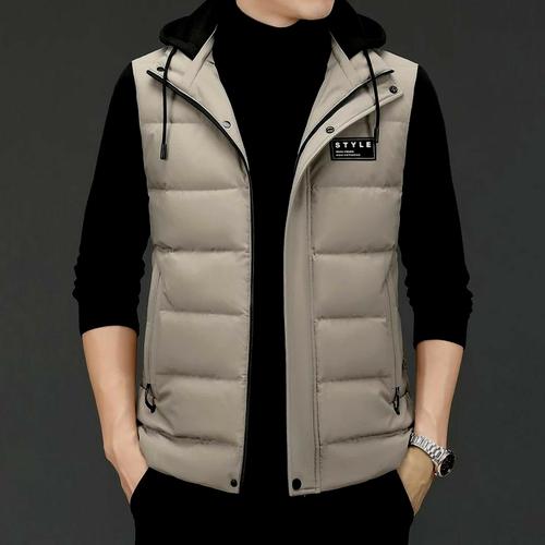 Jual vest pria rompi motor hoodie original - krem, S - Kab. Garut ...