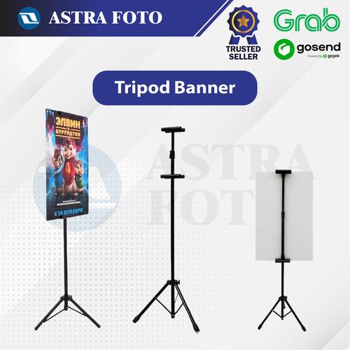 Jual Frame Stand 225cm & 235cm Tripod Poster Banner Iklan Advertising ...