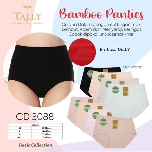 Jual CELANA DALAM TALLY 3088 - Katun Bamboo - High Waist - Cream, XL - Jakarta Barat - BeWe ...