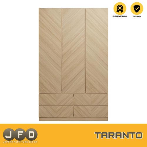 Jual Lemari Pintu 3 Minimalis Kayu Taranto Chevron Modern Wardrobe ...