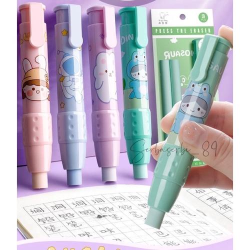 Jual Penghapus Mekanik unik bentuk pen eraser unik set isi 2 penghapus ...