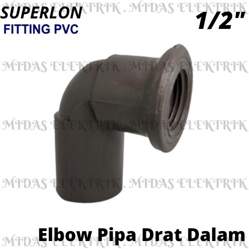 Jual Sambungan L Bow Elbow Knee Knie Drat Dalam Fitting Pipa Air PVC AW ...