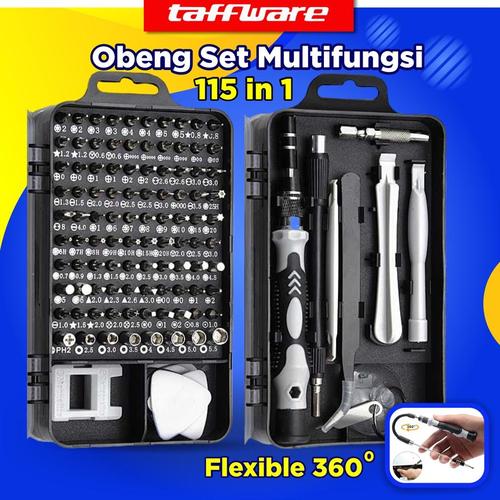 Jual Obeng set HP 115 in 1 Obeng Laptop Obeng Set Multifungsi Alat ...