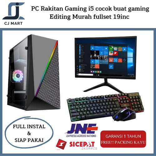Jual Cpu pc rakitan Gaming i5 cocok buat gaming editing murah fullset ...