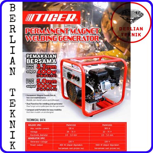Jual Mesin Las Bensin Welder Generator Gasoline Tiger PMWG 300 ...