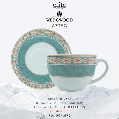 Jual WEDGWOOD - AZTEC COFFEE CUP & SAUCER - MADE IN ENGLAND - B12371/76 ...