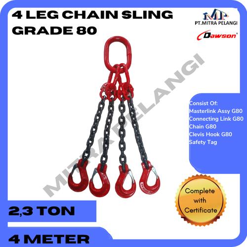 Jual 4 Leg Chain Sling Grade 80 2,3 Ton - 4 Meter Dawson - Kab. Bogor - Mitra Pelangi_NEW ...