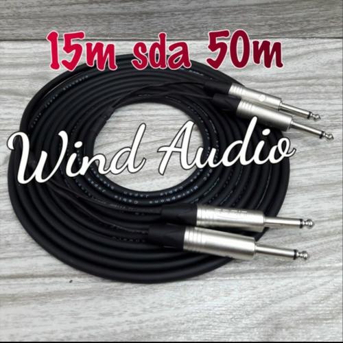 Jual KABEL AUDIO CANARE STANDAR 2 JACK AKAI STEREO TO 2 RCA 15M - 50M ...