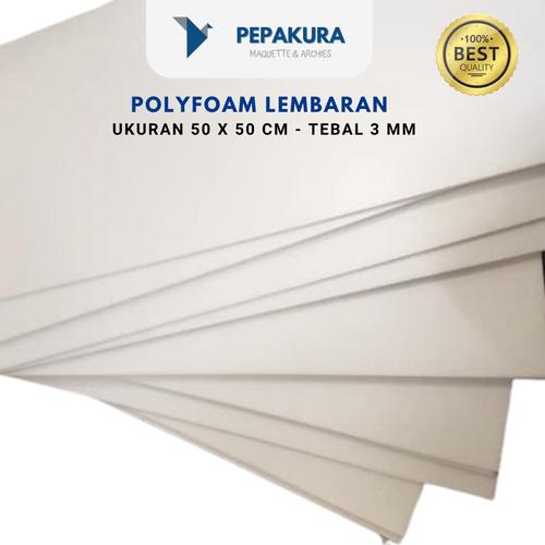 Jual [GOSEND ONLY] Polyfoam Lembaran untuk Alas Uk. 50 x 50 cm Tebal 3 ...