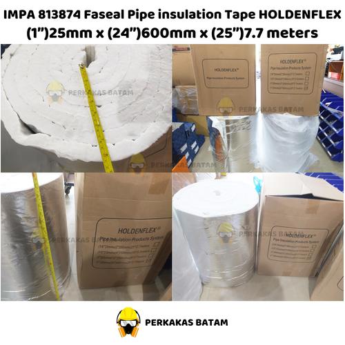 Jual IMPA 813874 Faseal Pipe insulation Tape 600mm 25mm 7.7MTR High ...