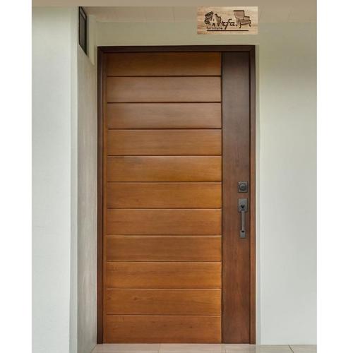Jual set pintu dan kusen minimalis jati solid/pintu utama/pintu kamar ...