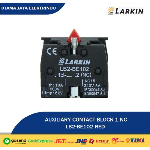 Jual Kontak bantu / blok Auxiliary Contact Block 1 NC LB2-BE102 LARKIN ...