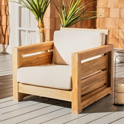 Jual sofa 1 seater/kursi sofa single seater kayu jati minimalis - Kab ...