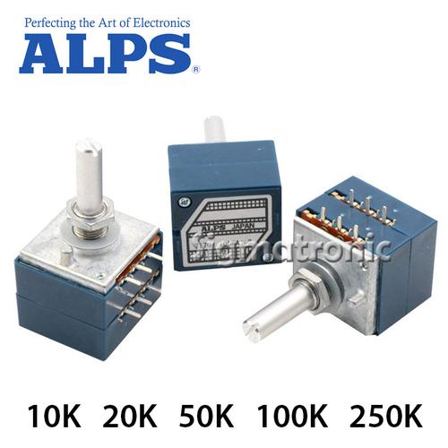 Jual ALPS RK27 Blue Velvet Volume Potentiometer 10k 20k 50k 100k 250k ...
