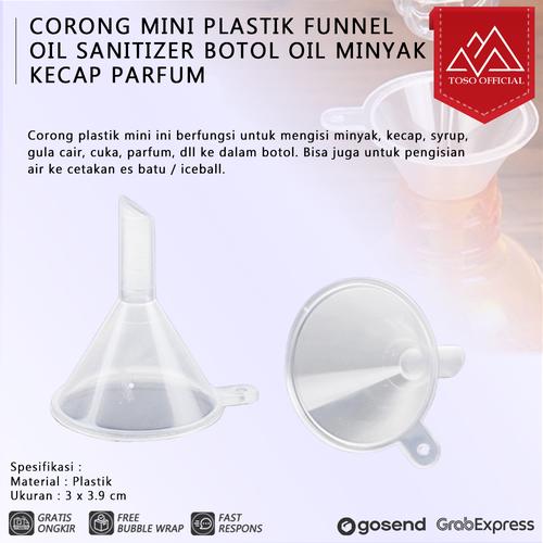 Jual CORONG MINI PLASTIK FUNNEL OIL SANITIZER BOTOL OIL MINYAK KECAP ...