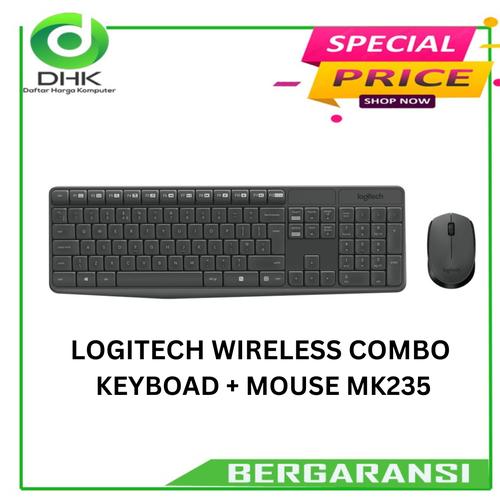 Jual Logitech Wireless Combo Keyboad Mouse Mk235 Jakarta Pusat 4058