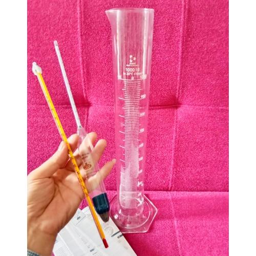 Jual Set ASTM Hydrometer Bensin Gelas Ukur Duran 1 L dan Glass ...