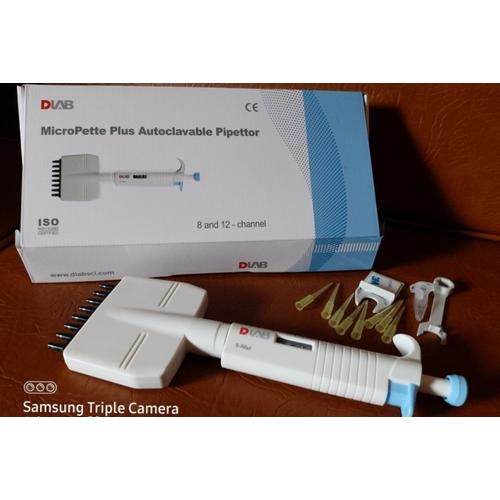 Jual DLAB Micropipette multi channel 5-50 uL mikropipet 8 channel ...