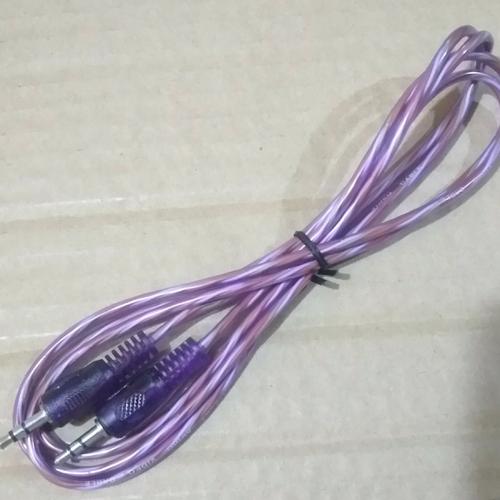 Jual Kabel audio jack 3,5 ke jek 3.5 transparan 1.5m 1,5m aux RCA 1 to 1 - Kab. Bandung - Elfha ...