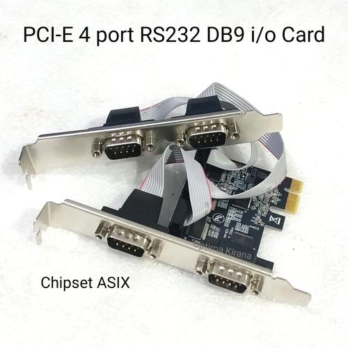 Jual PCI-E 4 PORT (2x2) DB-9 DB9 RS232 RS-232 SERIAL COM port - MULTI I ...