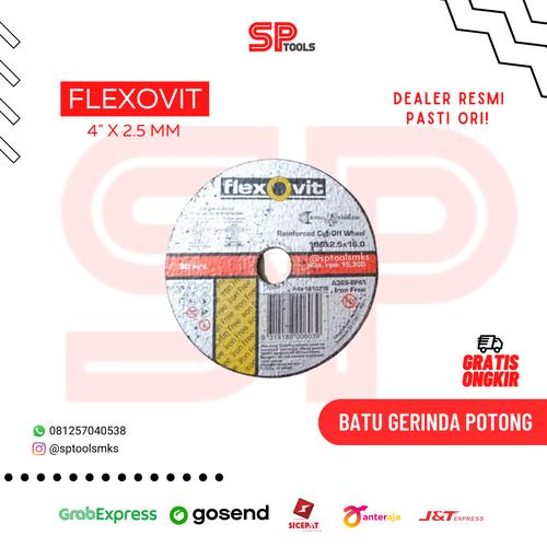 Jual BATU GERINDA POTONG BESI STEEL 4X2.5MM / 4" 4 INCH FLEXOVIT IRON ...