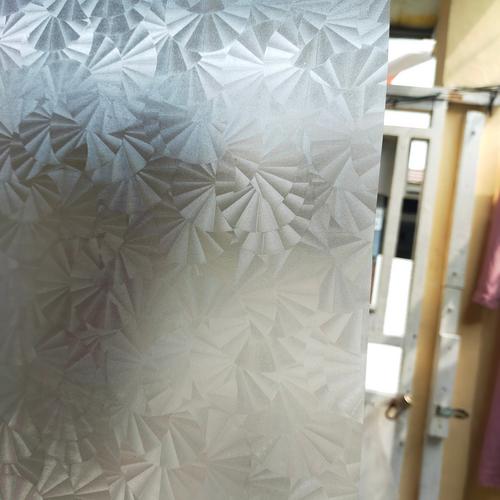 Jual stiker kaca sandblast buram blur es motif kipas abstrak - Kab ...