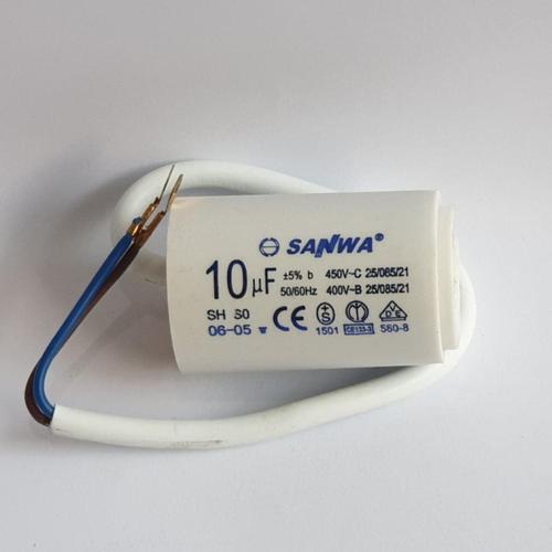 Jual Kapasitor Bulat 10 UF 450 Volt / Kapasitor Sanwa / Capasitor Pompa ...