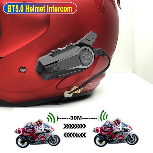 Promo CAITEMY Intercom Helm Bluetooth 5.0 hard Mic Full Half Face ...