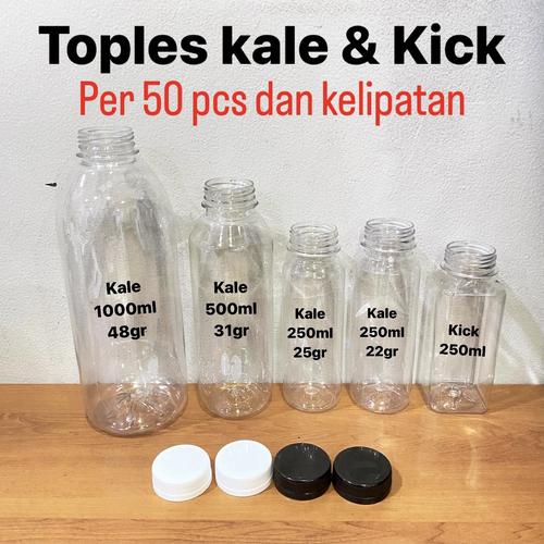 Jual Botol Kale 250ml 500ml 1000ml/Botol Kick 250ml - Kale 250 Putih, Tanpa Segel - Jakarta ...