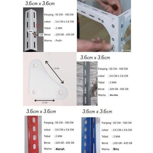 Jual HHS Besi Siku Lubang / Tiang Besi Tiang Siku Panjang 50 CM/0.5 M ...