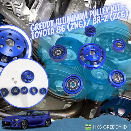 Jual GREDDY ALUMUNIUM PULLEY KIT TOYOTA 86 / SUBARU BRZ - Kota ...