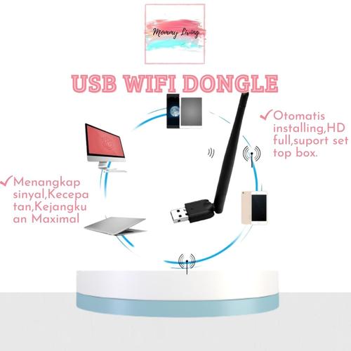 Jual USB WIFI DONGLE WIRELES 150MBPS SET TOP BOX MT7601 DONGLE STB ...